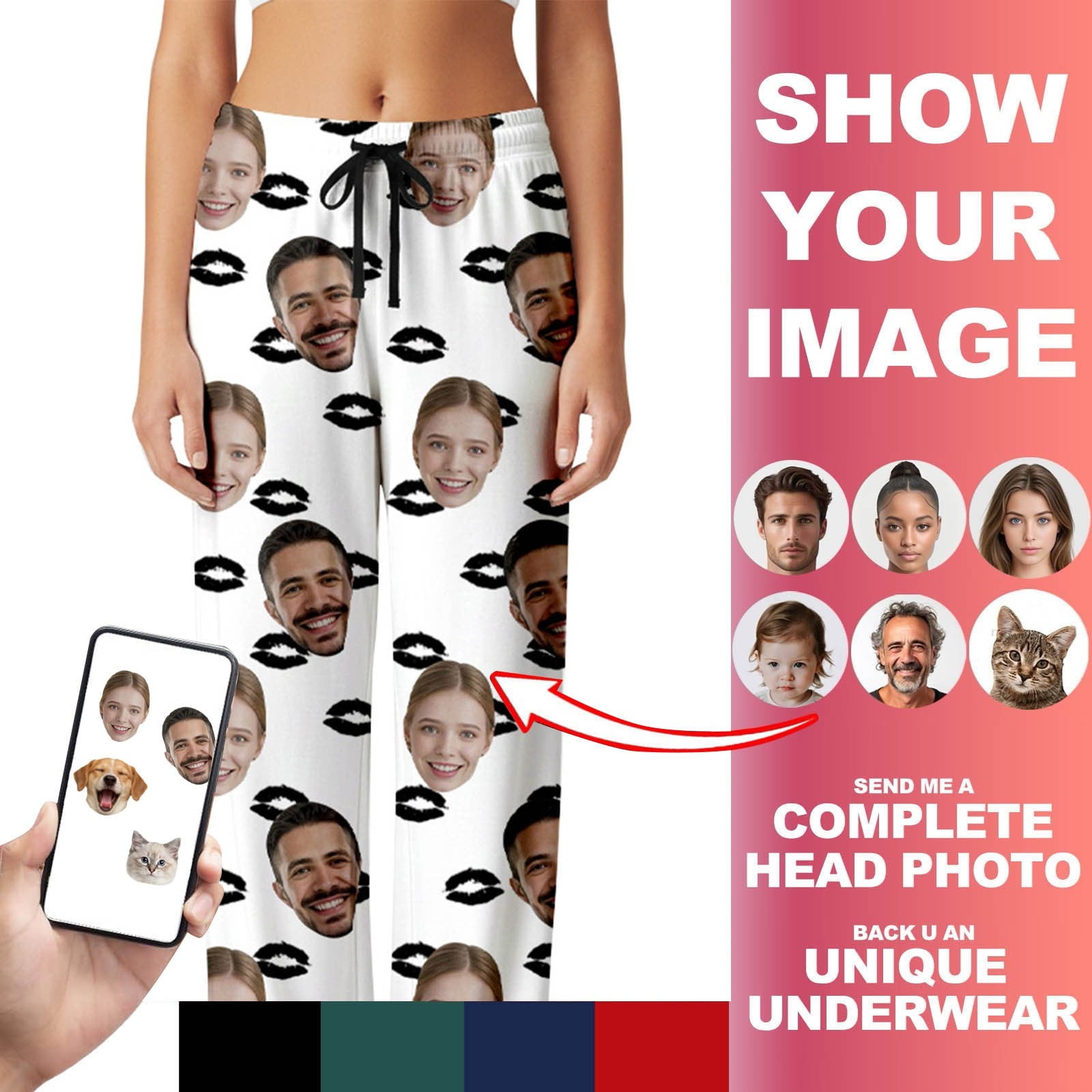 thosestan Personalized Pajamas Pants - Custom pajama pants with Photo ...