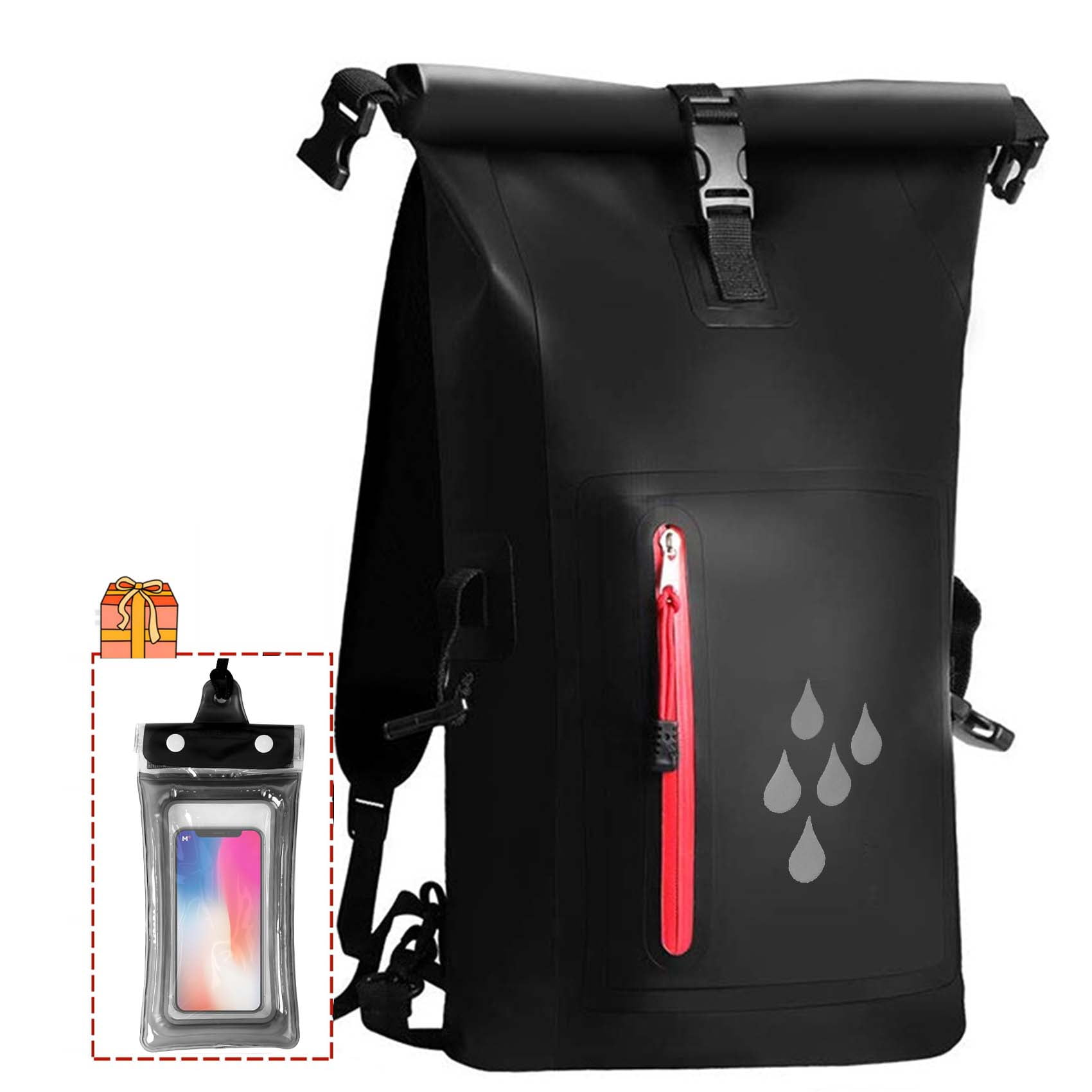 thovorrnl 25L Dry Bag Waterproof Backpack, Heavy Duty Roll Top Dry Bags ...