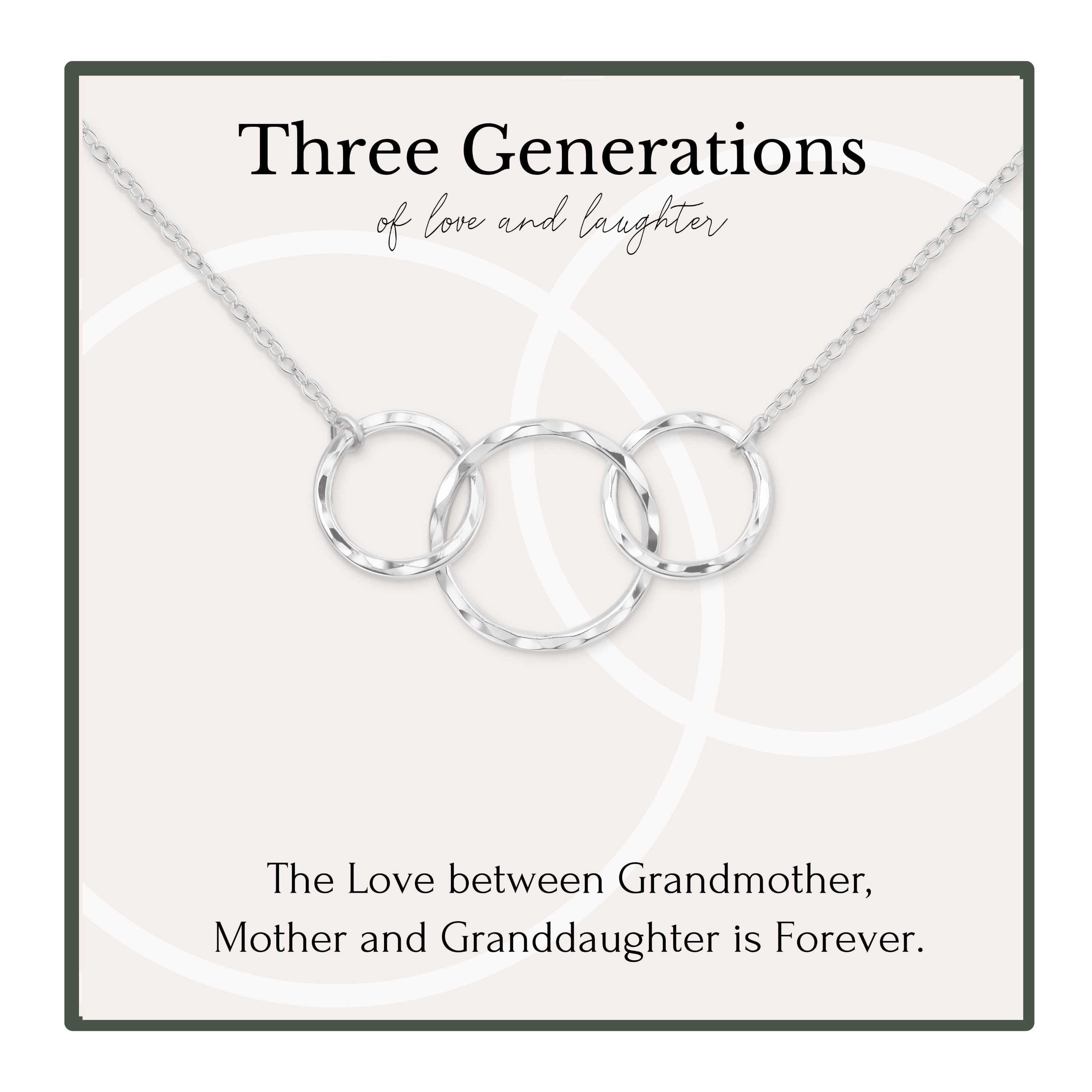 HOPE LOVE SHINE 3 Generations Necklace – Grandmother, Mother, Daughter ...