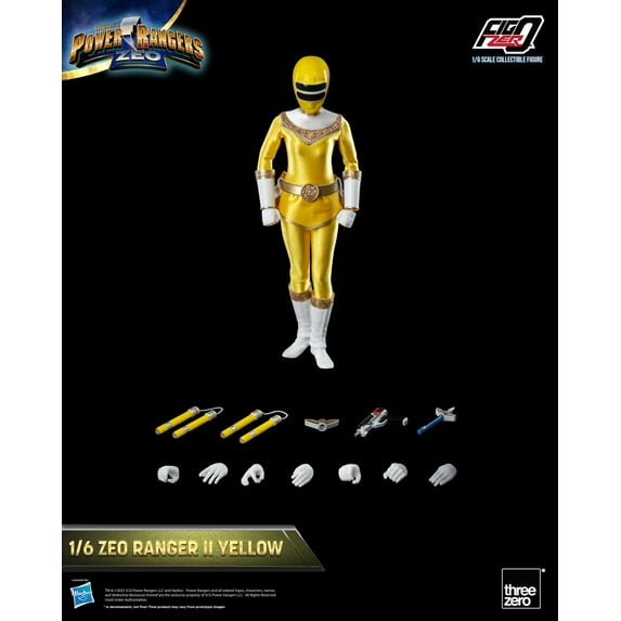 threezero Power Rangers Zeo: FigZero Zeo Ranger II Yellow 1:6 Scale ...
