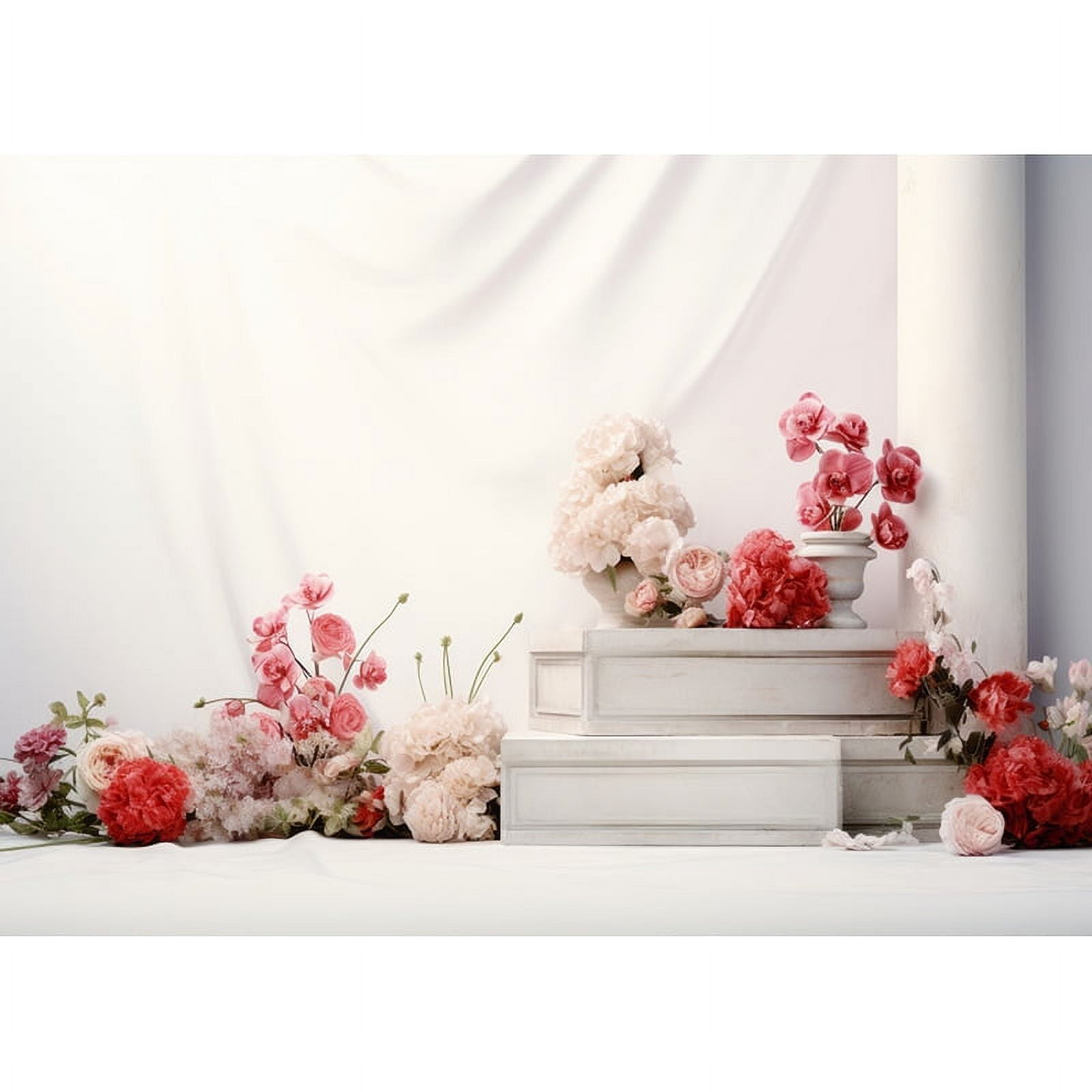 tic Fantasy Wedding Gate Bouquet Photography Backdrop Props Archway ...