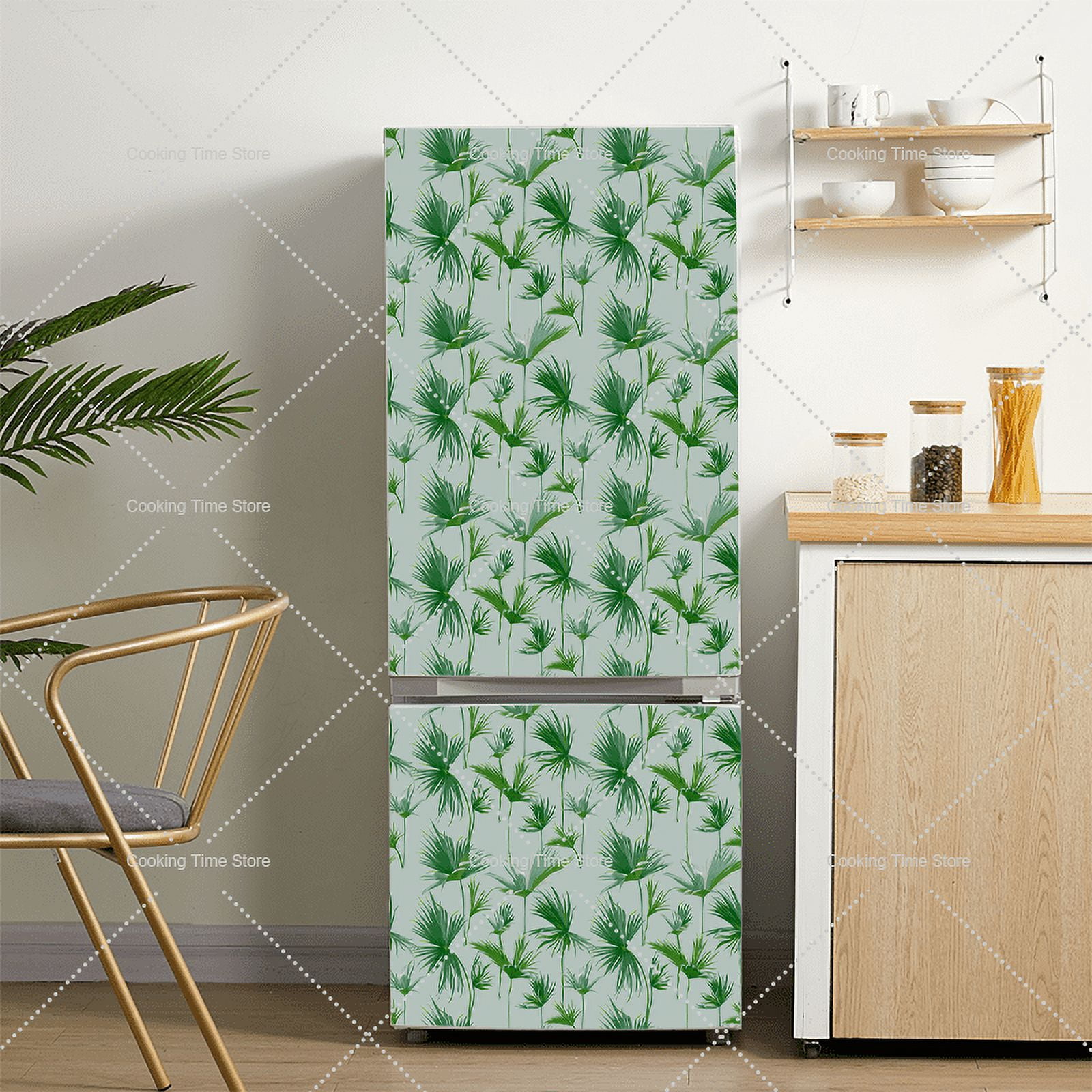 tic Little Flower Fridge WrapMural Sticker Refrigerator Wrap PVC Vinyl ...