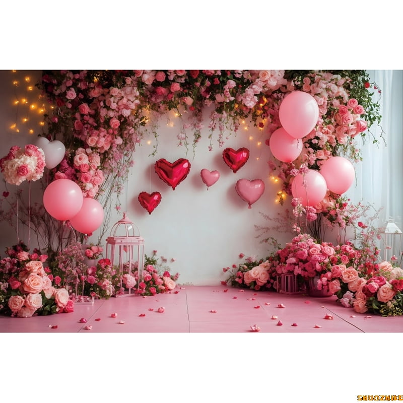 tic Red Rose Flower Backdrop Photography Couples Wedding Ceremony ...