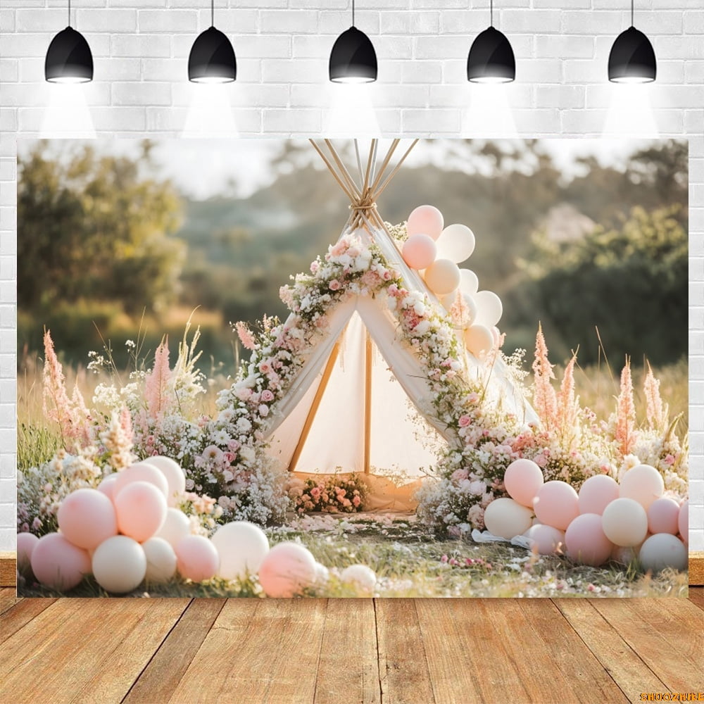 tic Rose Flowers Balloon Tt Backdrop Indoor Outdoor Valtines Day Party ...