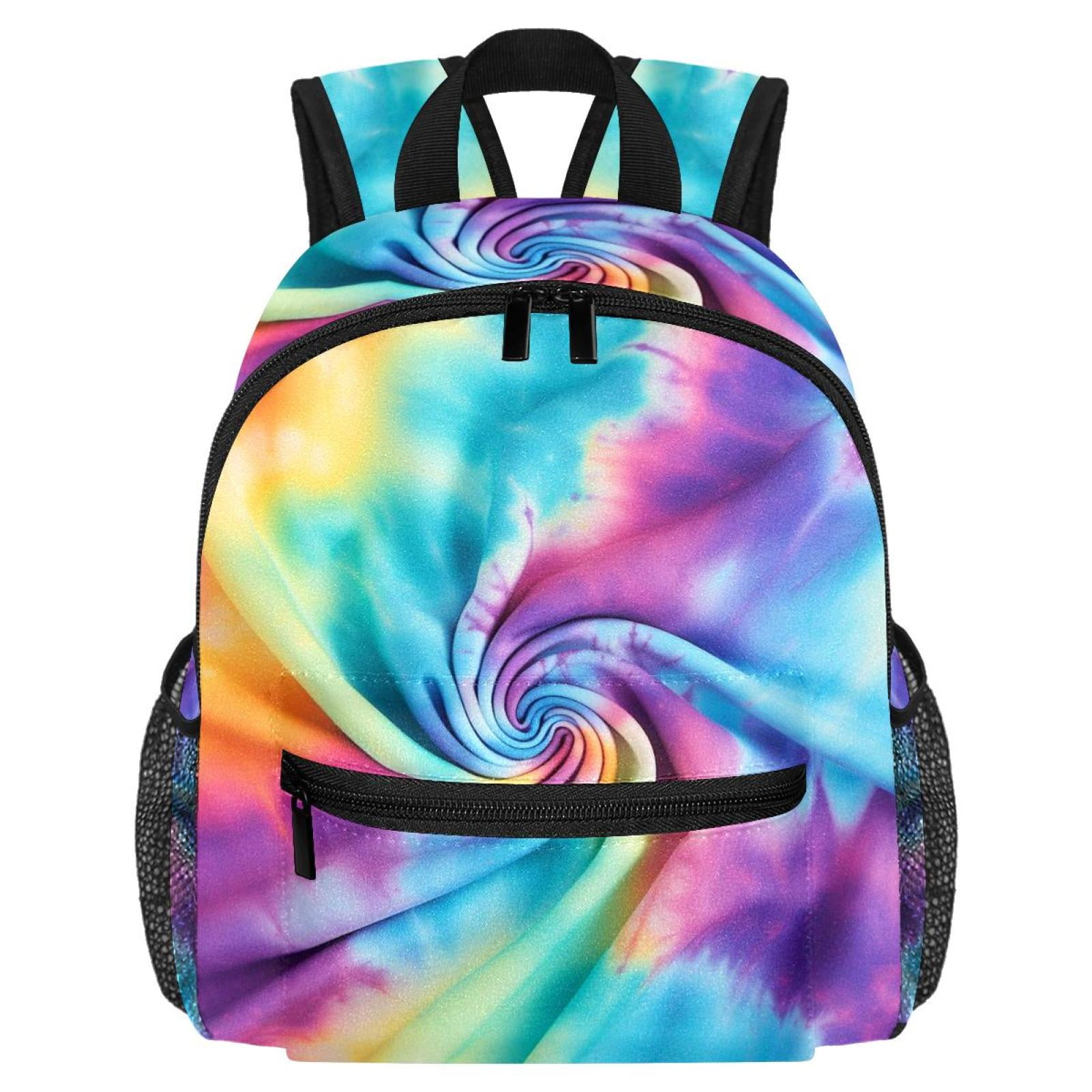 tie dye65 Cute Book Bag with Adjustable Shoulder Strap, Large Capacity ...