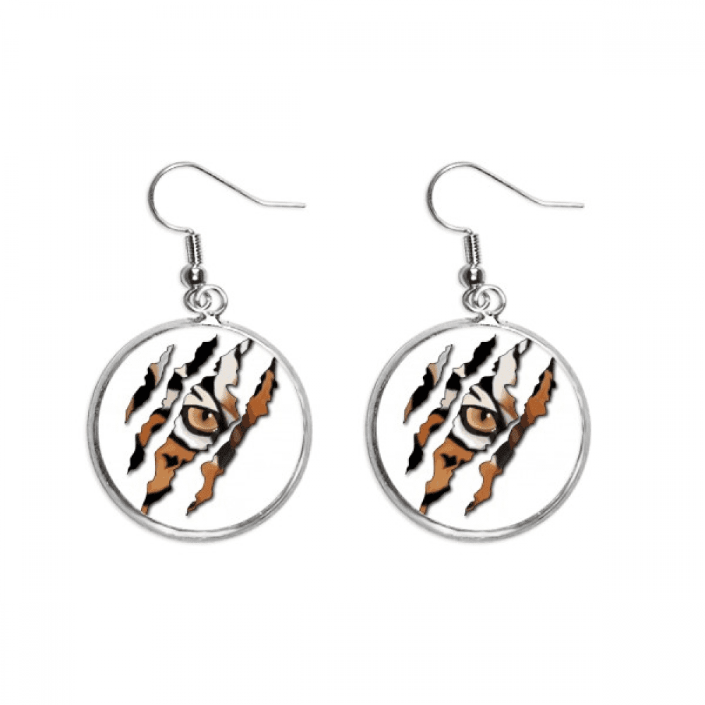 tiger eyes tear fear dangle silver drop ear jewelry woman - Walmart.com