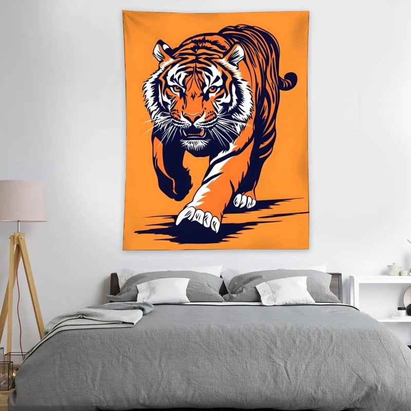 tiger tapestry 40 x 60 inches with vivid colors realistic details easy ...