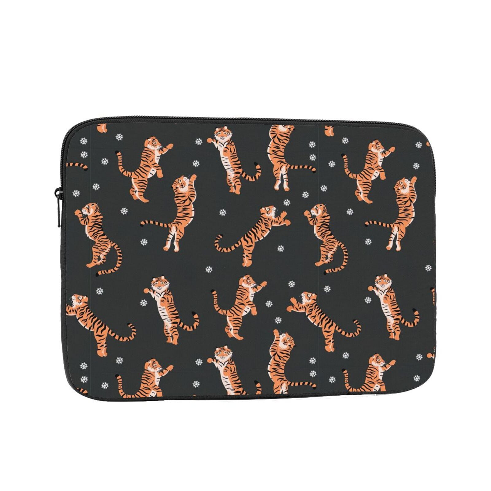 tigers and snowflakes 17 inch Portable Laptop Sleeve Compatible with ...