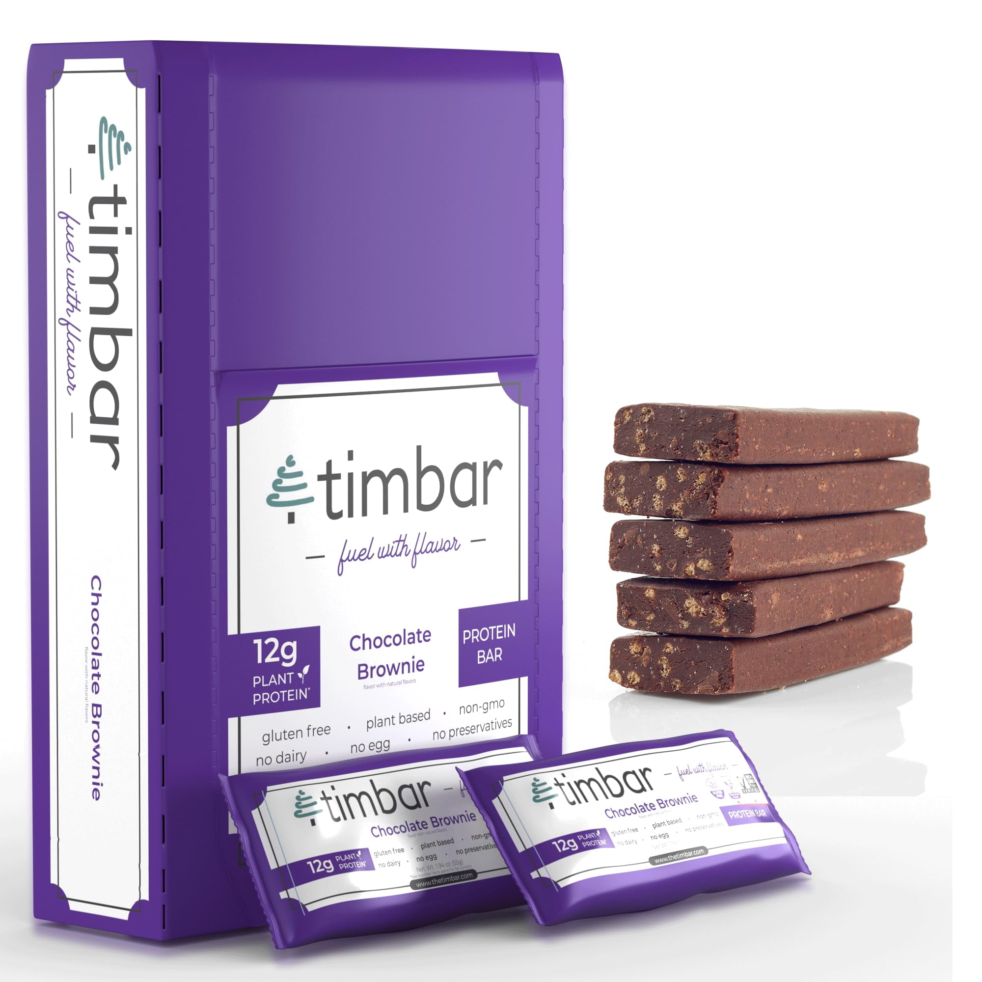 timbar, Protein Bars, Plant TMA3 Based, Non-GMO, Gluten Free, No Dairy ...