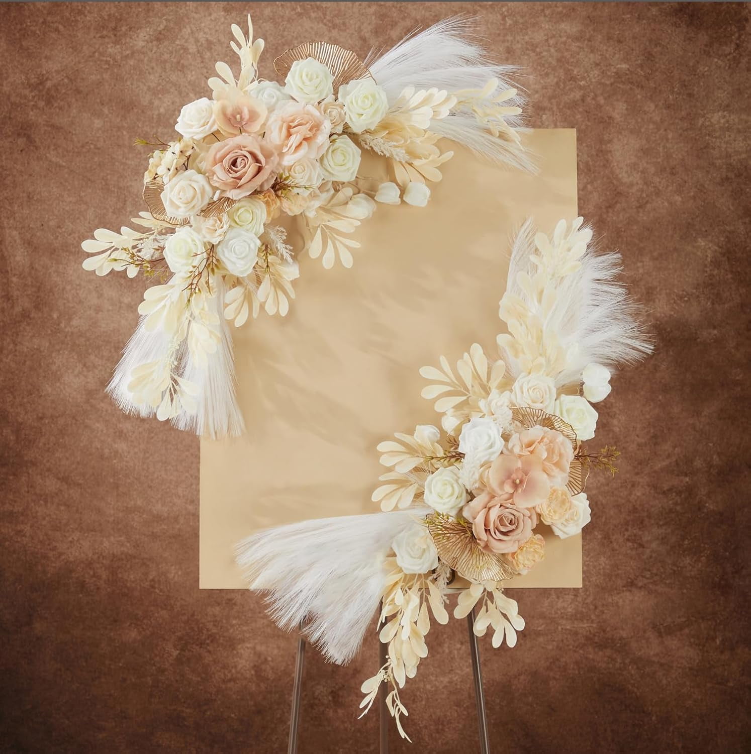 time Wedding Arch Flower Pack of 2 Artificial Silk Large Flower Swag ...