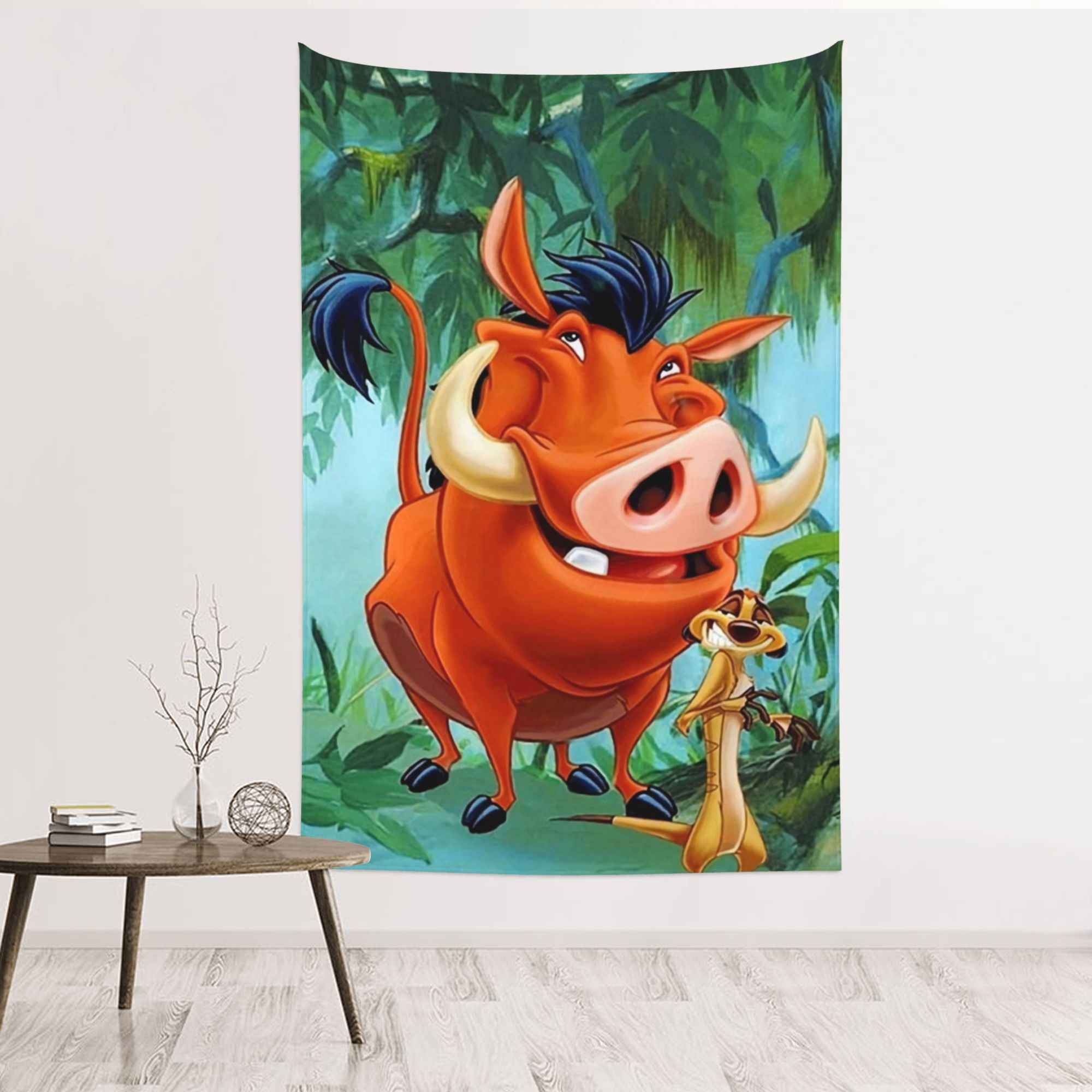 timon and pumba Tapestry for Men, Boys Bedroom Living Room Dorm Wall ...