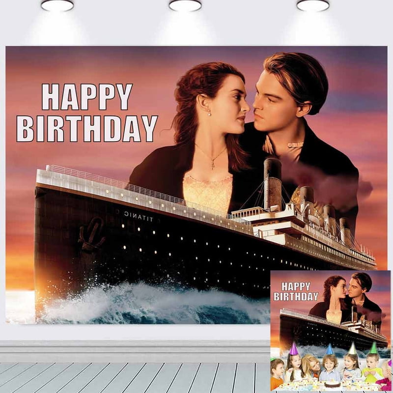 titanic rose jack Backdrop Banner Party Supplies Poster Movie Theme ...