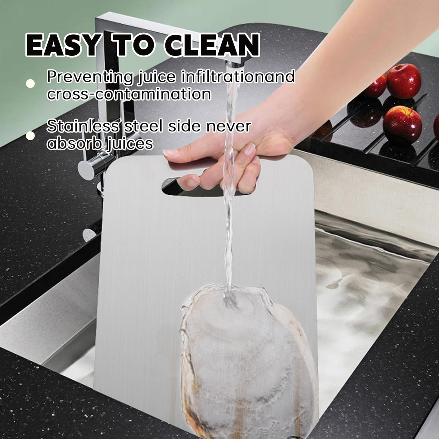 titanium cutting board,304 stainless steel double-sided food grade cutting board (20 * 29cm ...