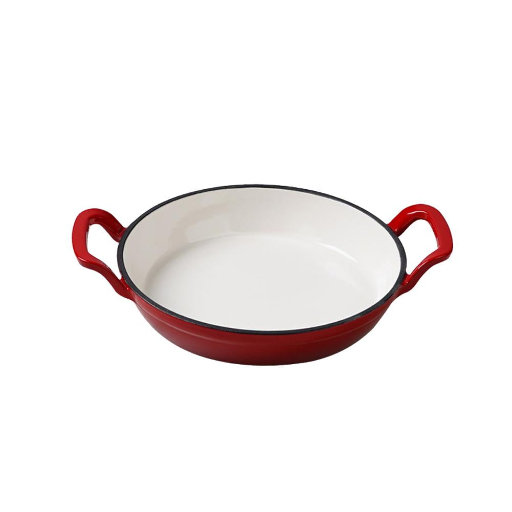 tkerinse Enameled Cast Iron Round Braiser, Enameled Cast Iron Dutch ...