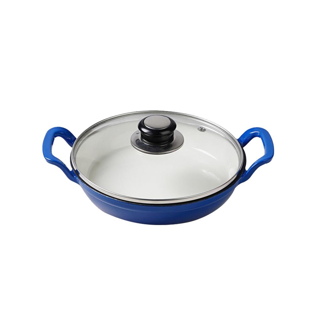 tkerinse Enameled Cast Iron Round Braiser, Enameled Cast Iron Dutch ...