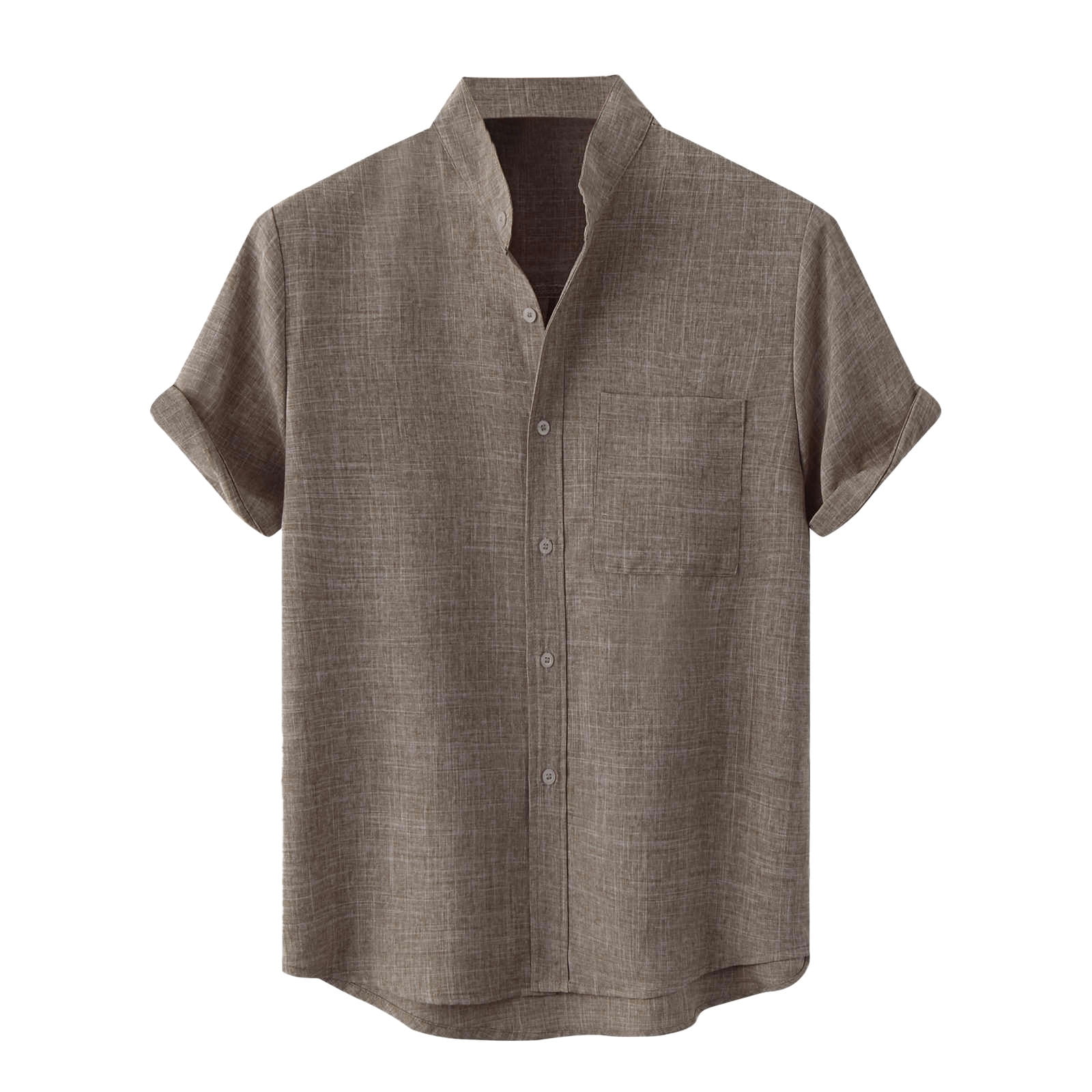 tklpehg Men'S Casual Button-Down Shirts Basic T Shirt Summer Tops Short ...