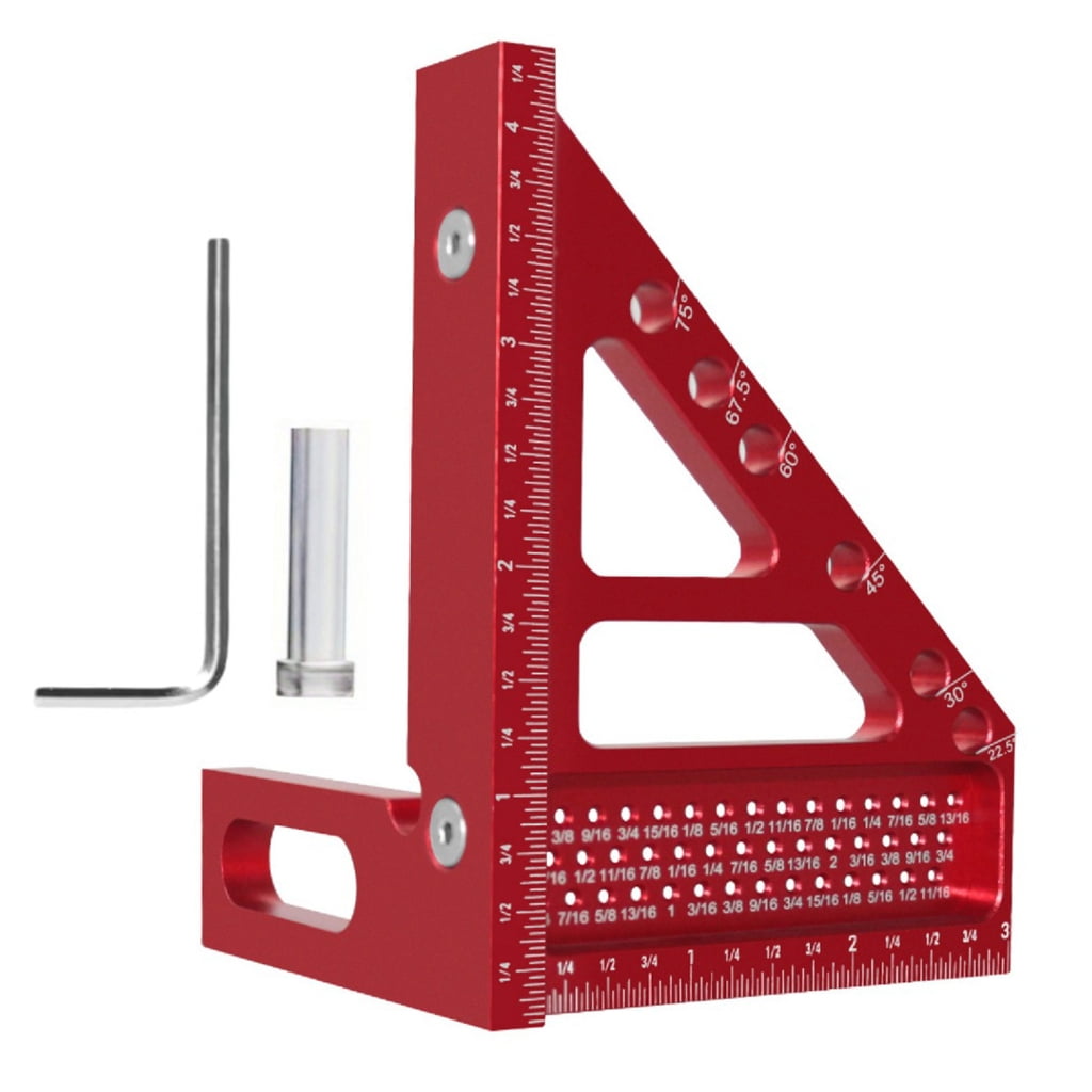 tmultiple Angles Square Rule for Woodworking, Aluminum construct with ...