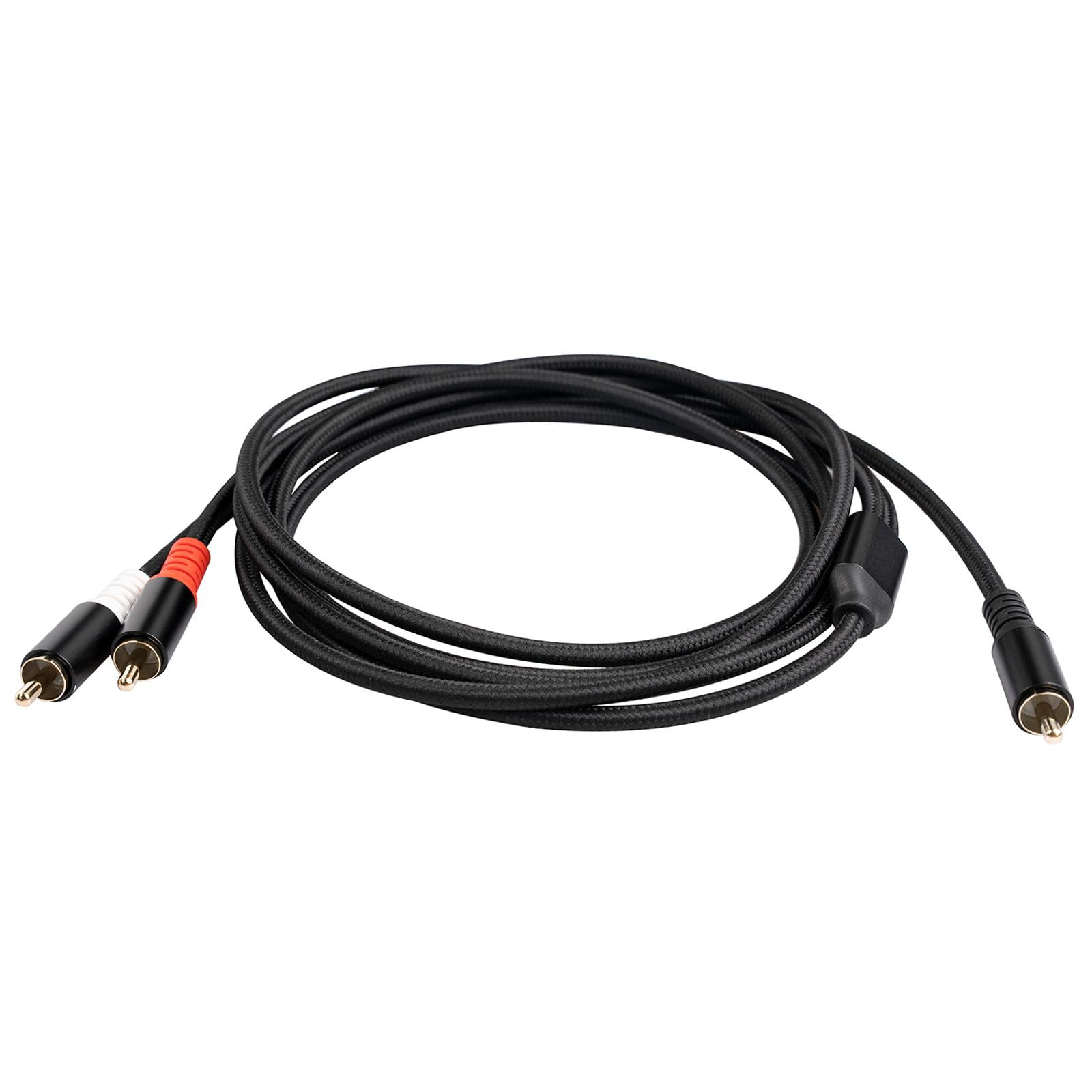 to 2 Subwoofer Cable Y Splitter Stereo Cord Stereo for Home A Headph ...