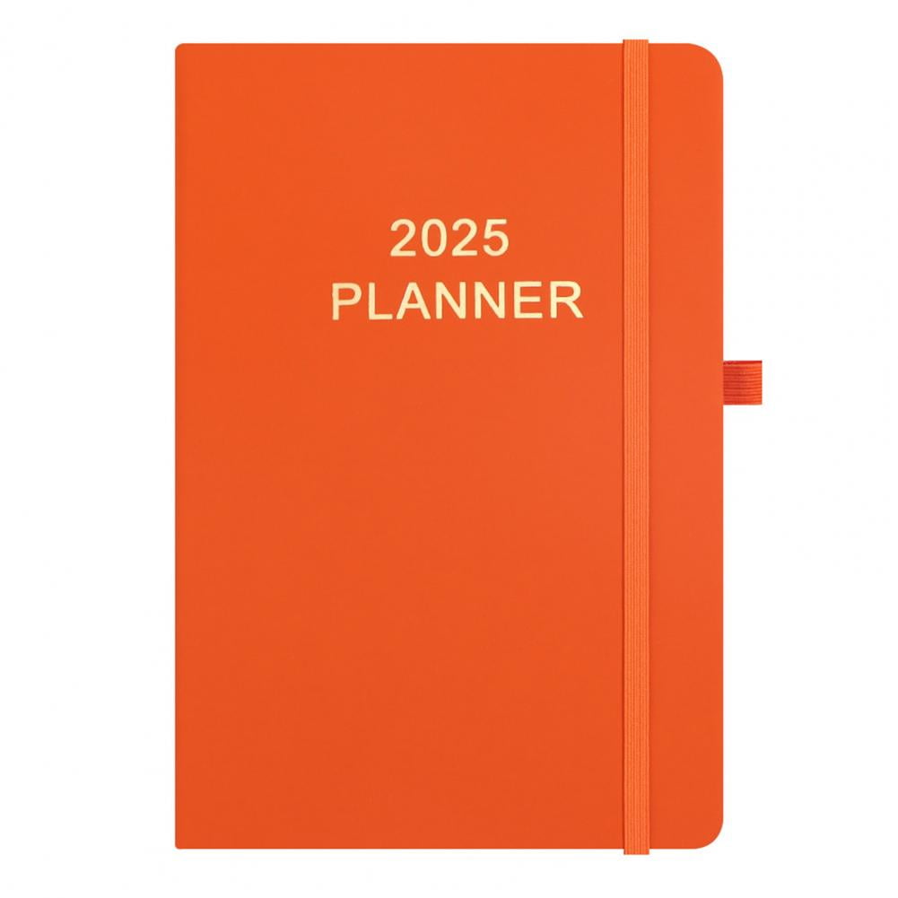 to December Planner 2025 Faux Leather Agenda Planner with Pen Holder ...