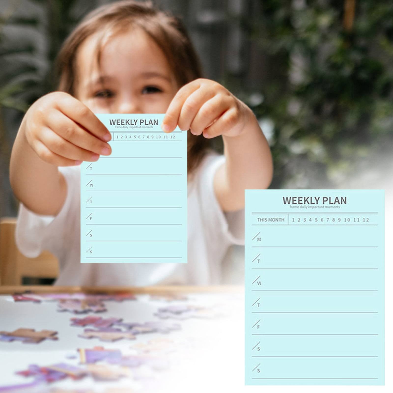 to Do List Notes Daily Checklist Notebook Undated Memo Pad Color Block ...