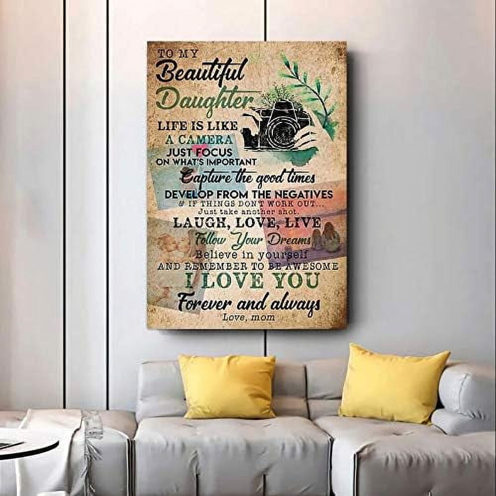 to My Beautiful Daughter Poster Life is Like A Camera Poster to My ...