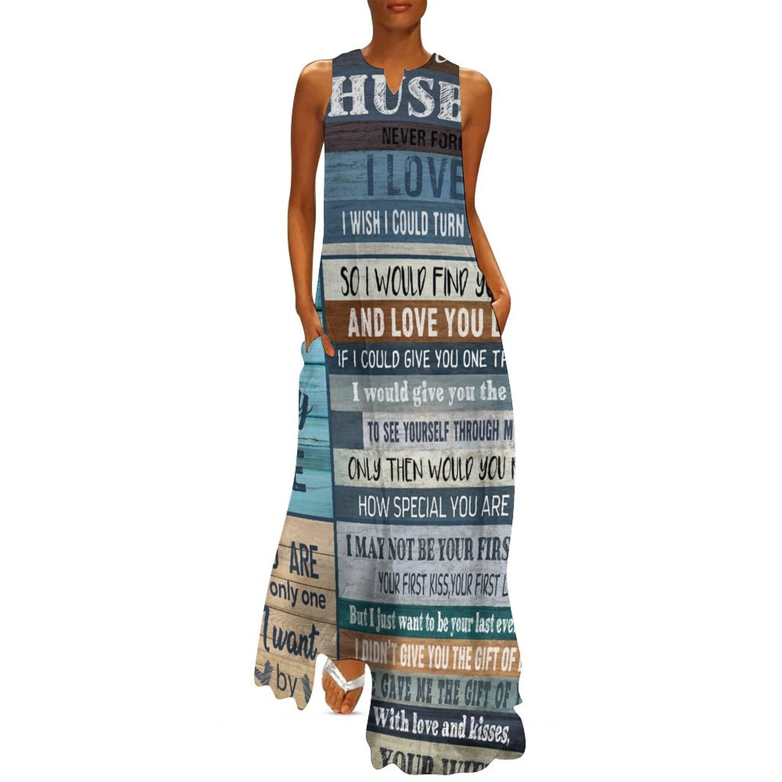 to My Husband Never Forget That I Love You Long Dress Women's Summer ...
