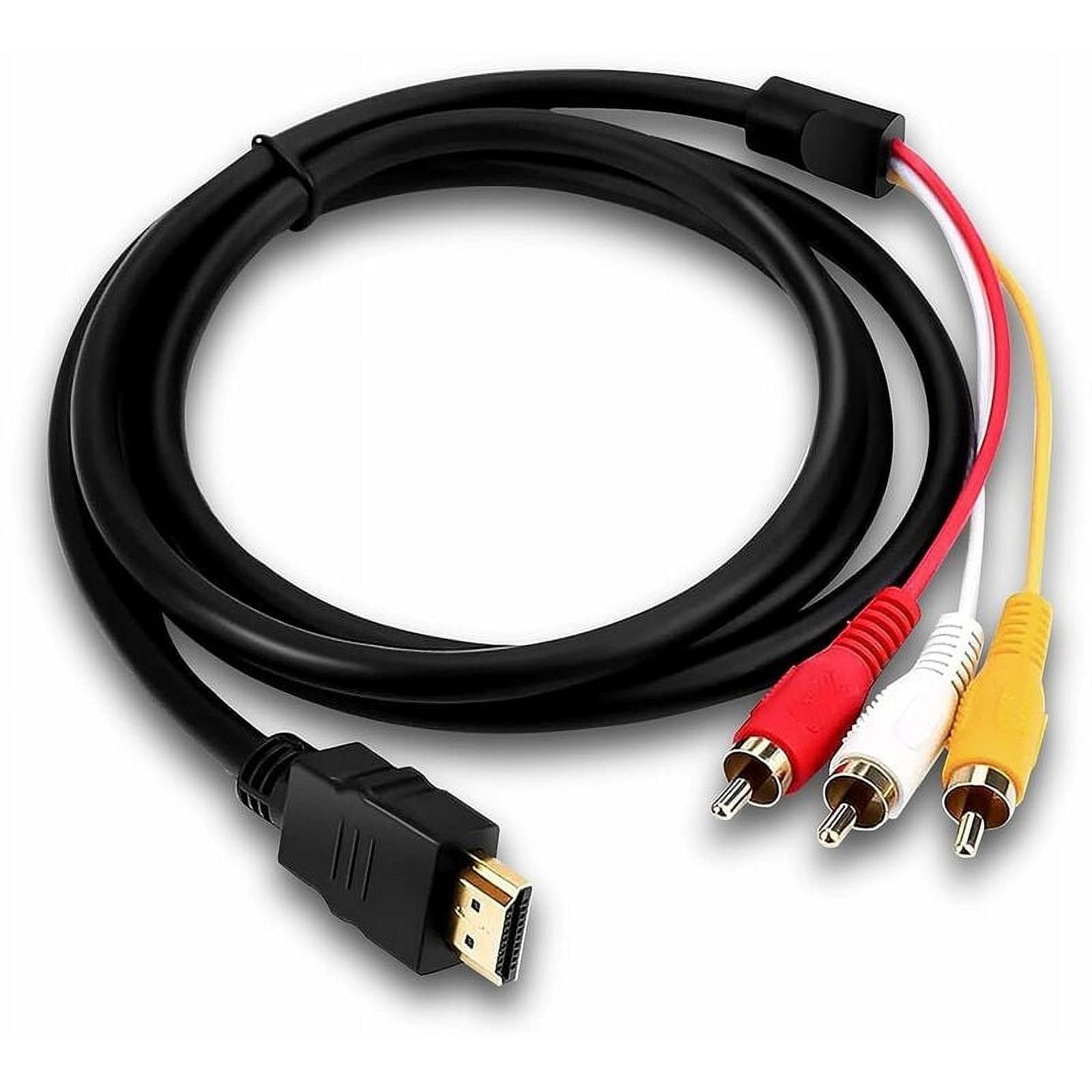 to RCA Cable, 1080P HD Conversion Cable for to 3RCA Decoder, Red Yellow ...