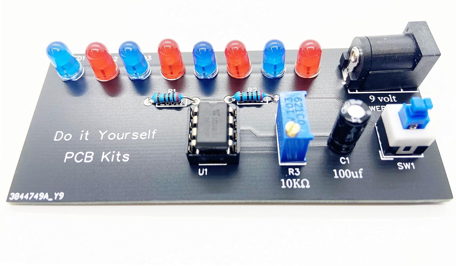 to Solder Do it Yourself 8 Flashing LED kit - Walmart.com