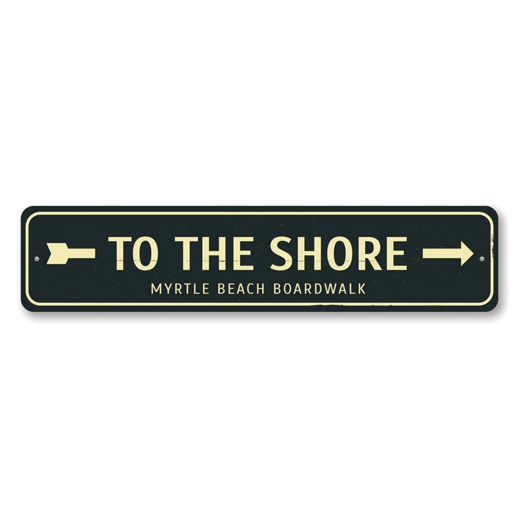 to The Shore Arrow Sign, Boardwalk Beach House Sign, Custom Boardwalk ...