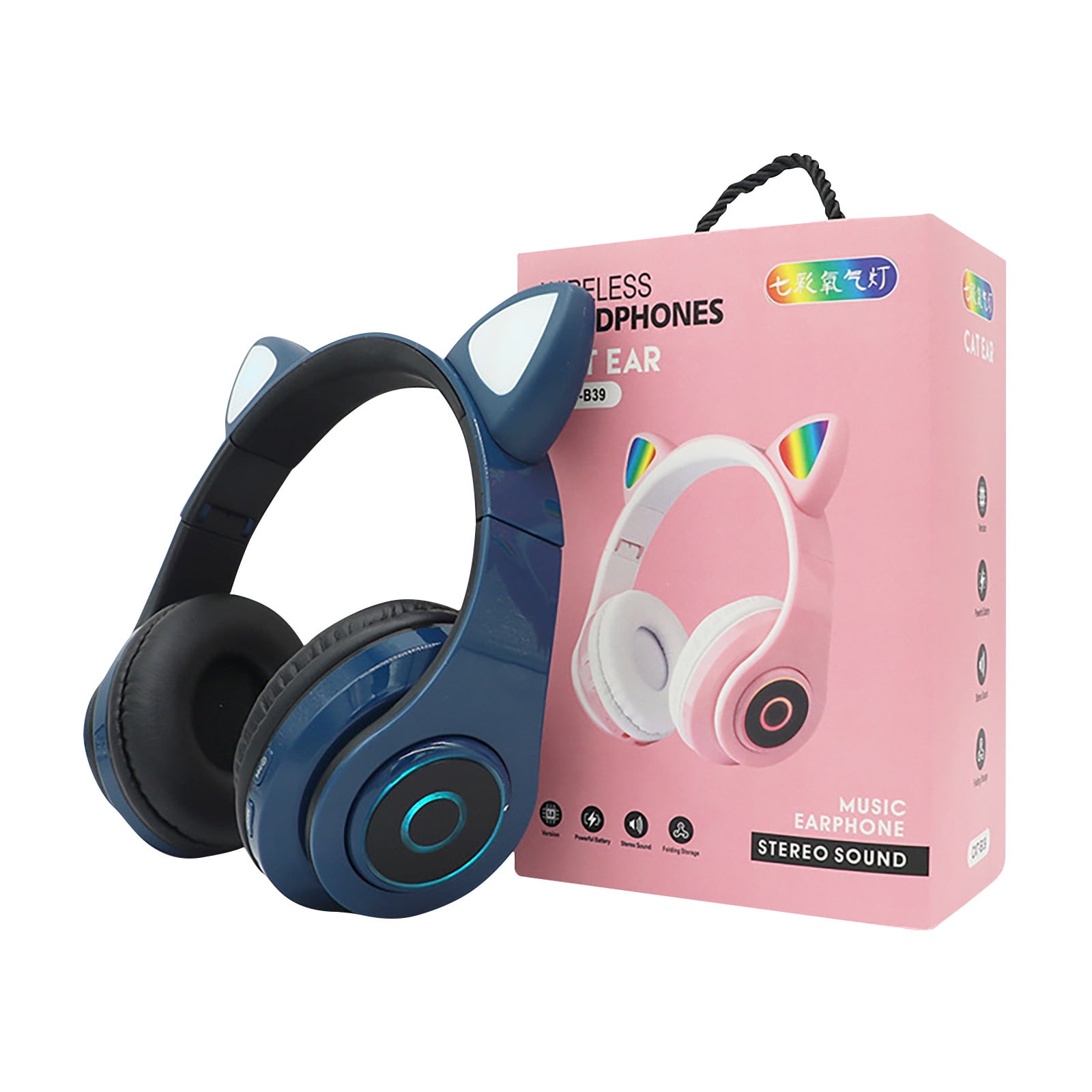 Wireless Headset，Bluetooth Headset with Microphone Noise Cancellation ...