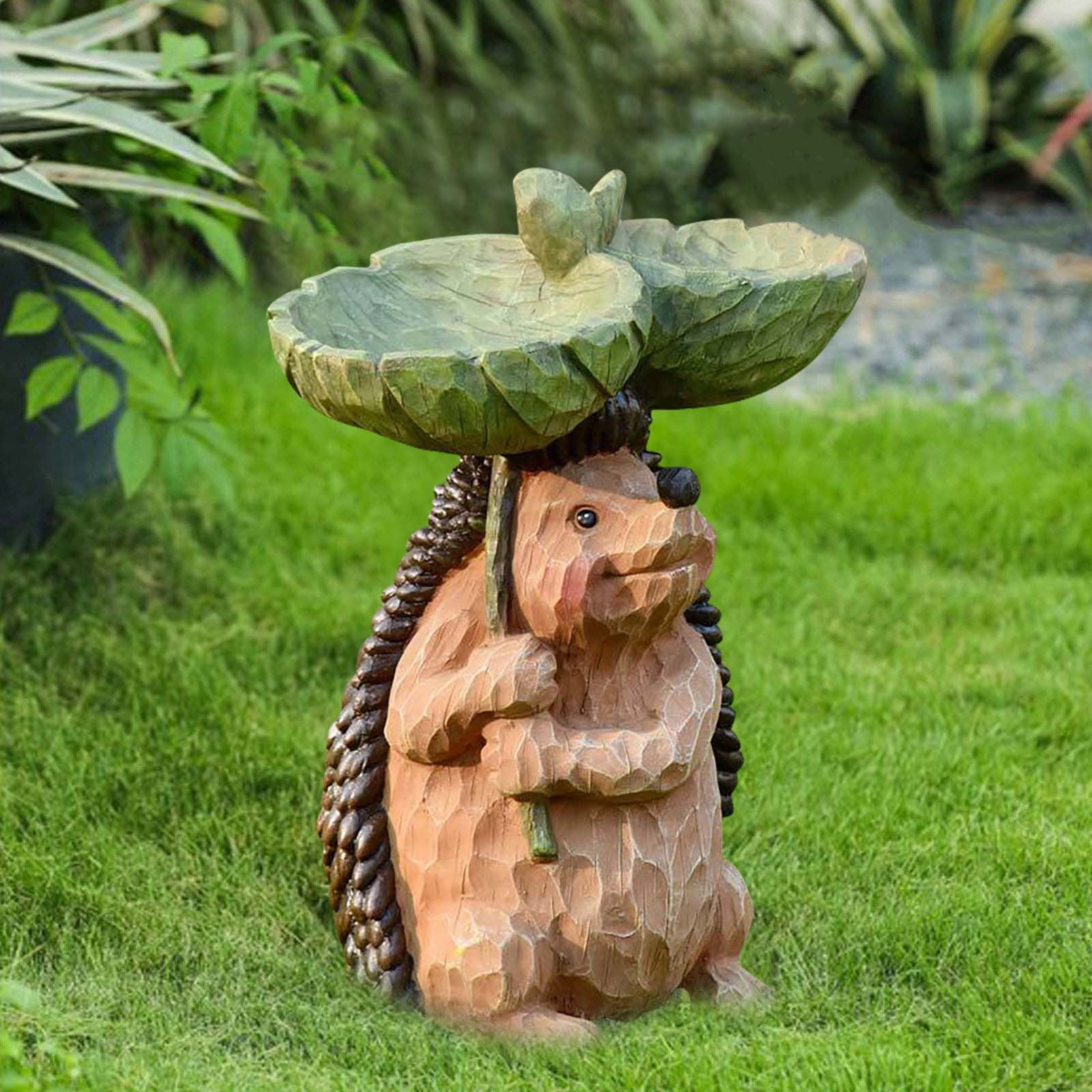 Bird Bath Bowl for Garden, Yard and Patio Decor, Multi-Purpose Bird ...