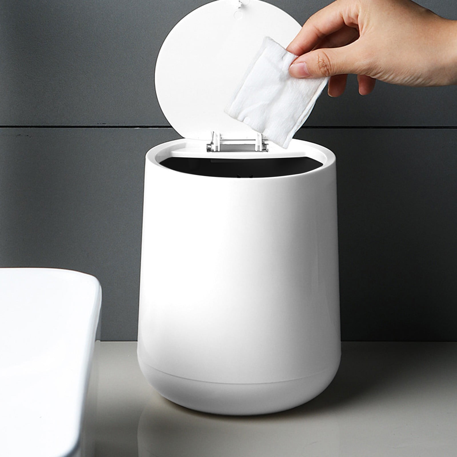toilet with Lid, Living Room, Sewn Garbage Bin with Lid, Household ...