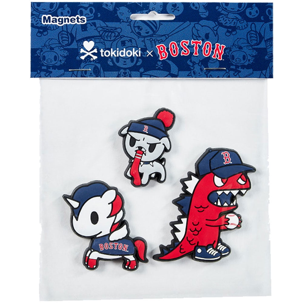 tokidoki Boston Red Sox 3D 3-Pack PVC Magnet Set - Walmart.com