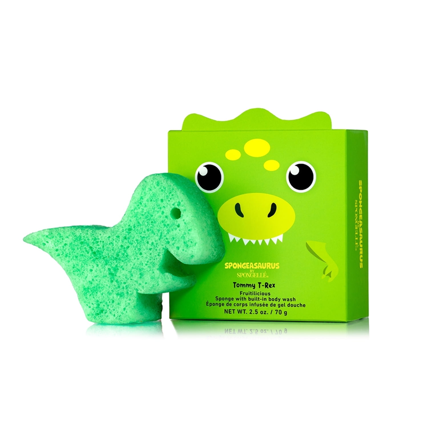 SPONGELLÉ Spongesaurus, Kids Cleansing Sponge with Built-In Body Wash ...
