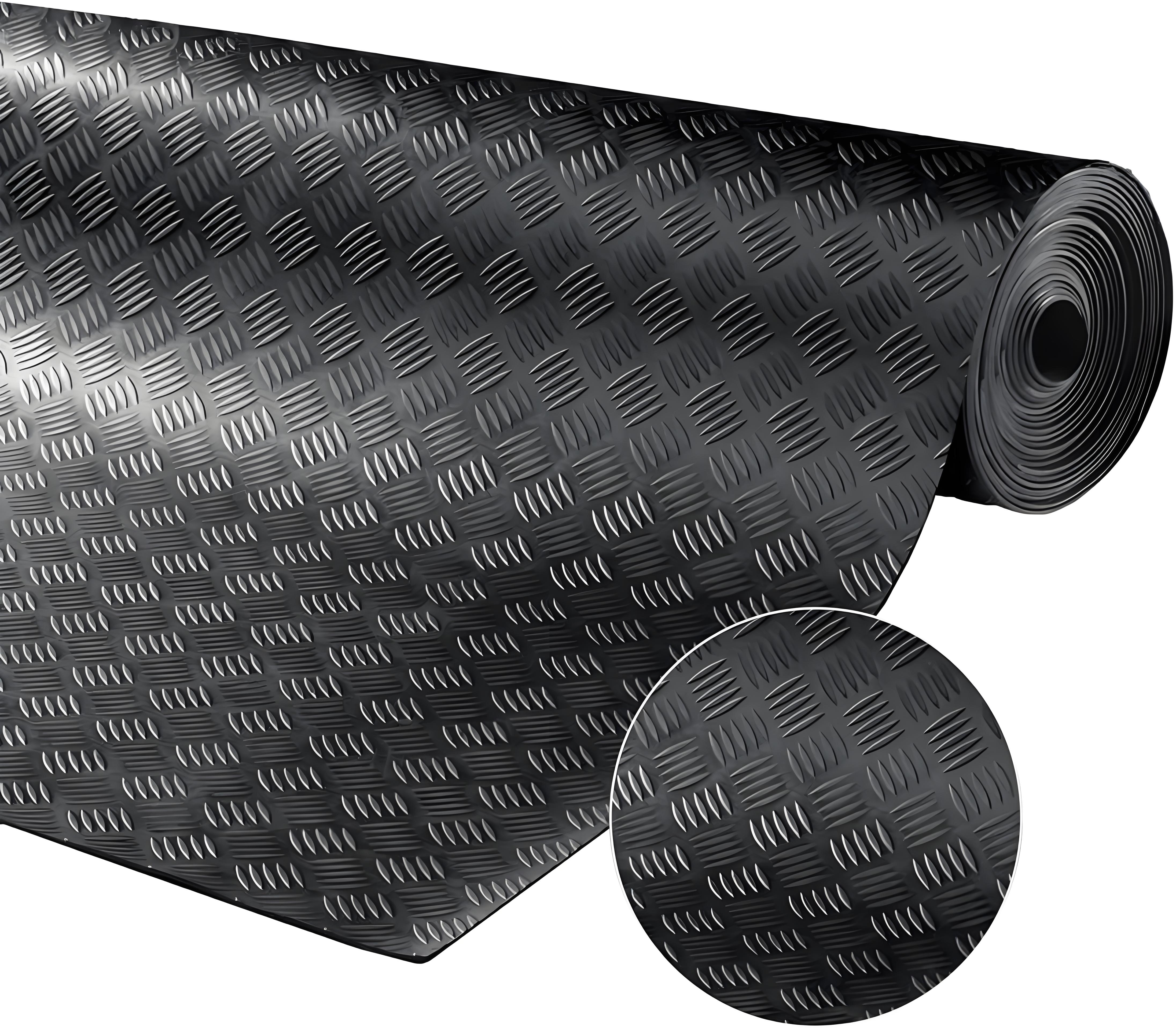 Rubber-Cal "Maxx-Tuff" Rubber Mat - Heavy Duty Rubber Floor Protection ...