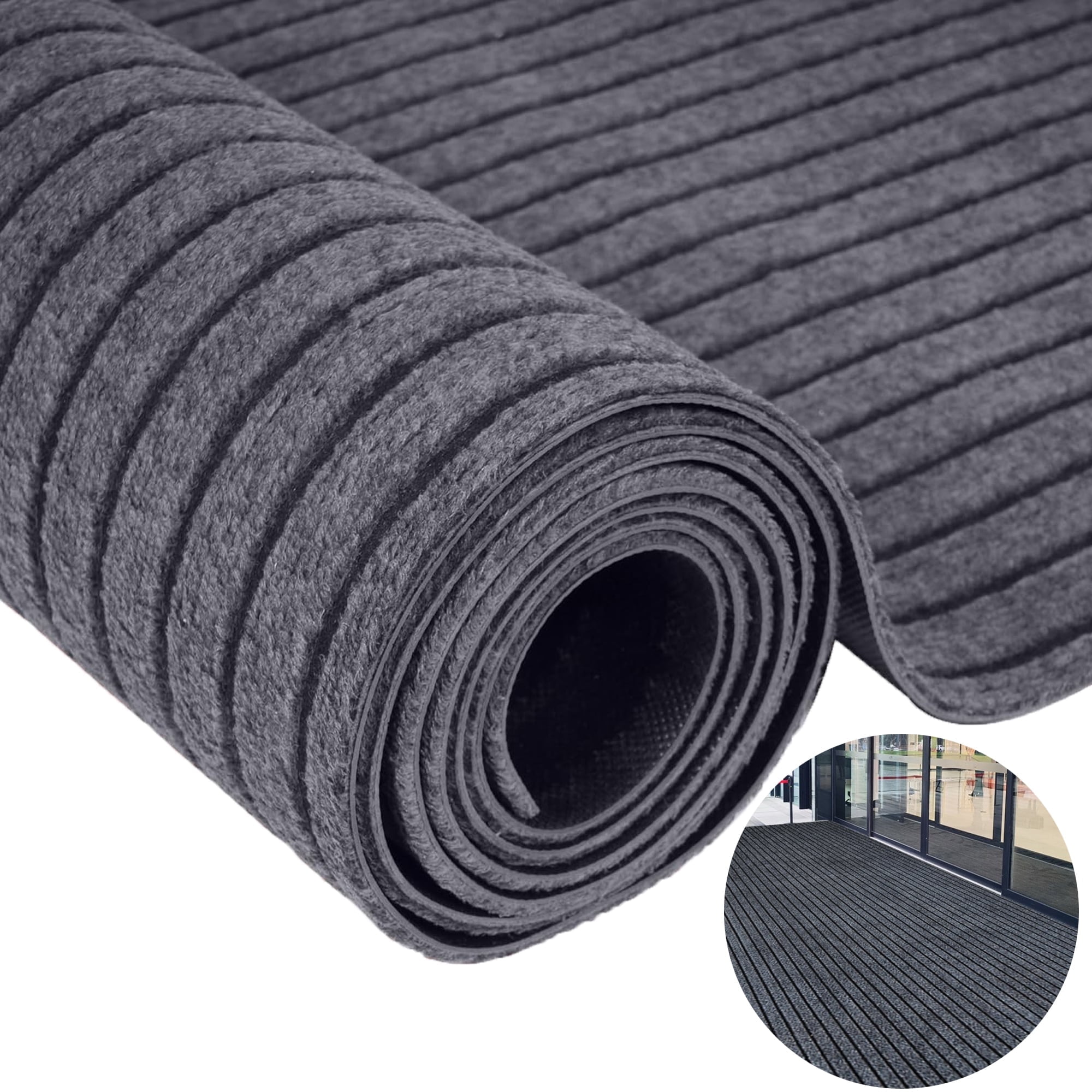 Petoto 10 x 3 ft Commercial Carpet, Non-Slip Hallway Runner Rug, Indoor ...