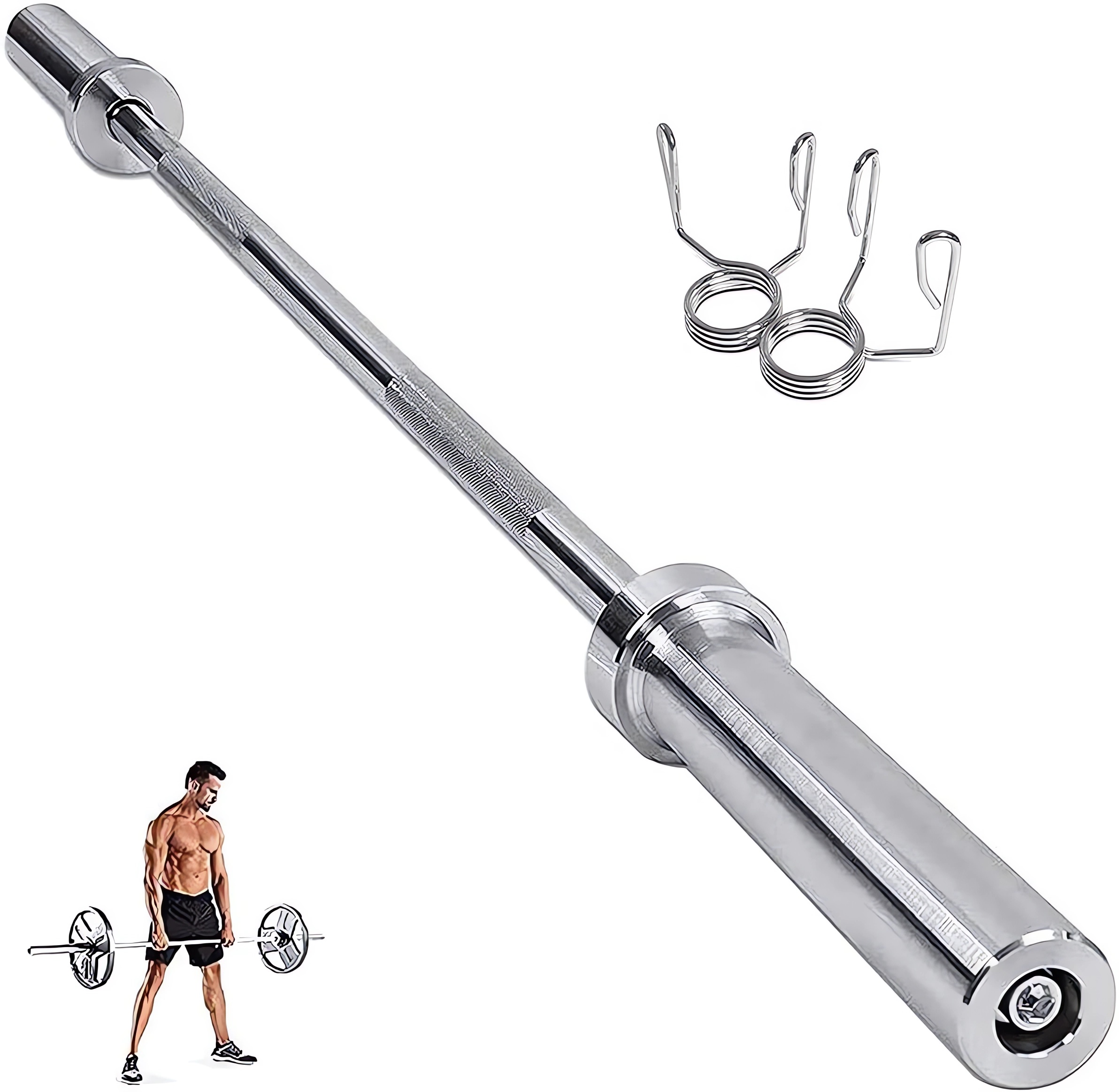 CAP Barbell Olympic 2-Inch Black Triceps Bar, 34-Inch Bar - Walmart.com