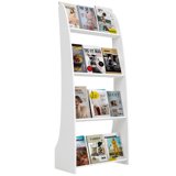 Home Basics Free-Standing Magazine Rack, Chrome - Walmart.com