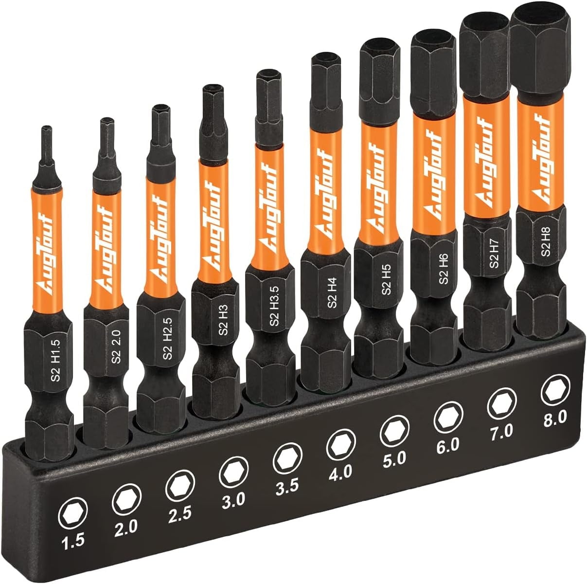 toolant Impact Hex Head Allen Wrench Drill Bit Set 20pcs (Metric&SAE ...