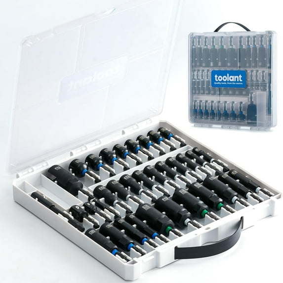 toolant 34-Piece Impact Magnetic Nut Driver Screwdriver Set with ...