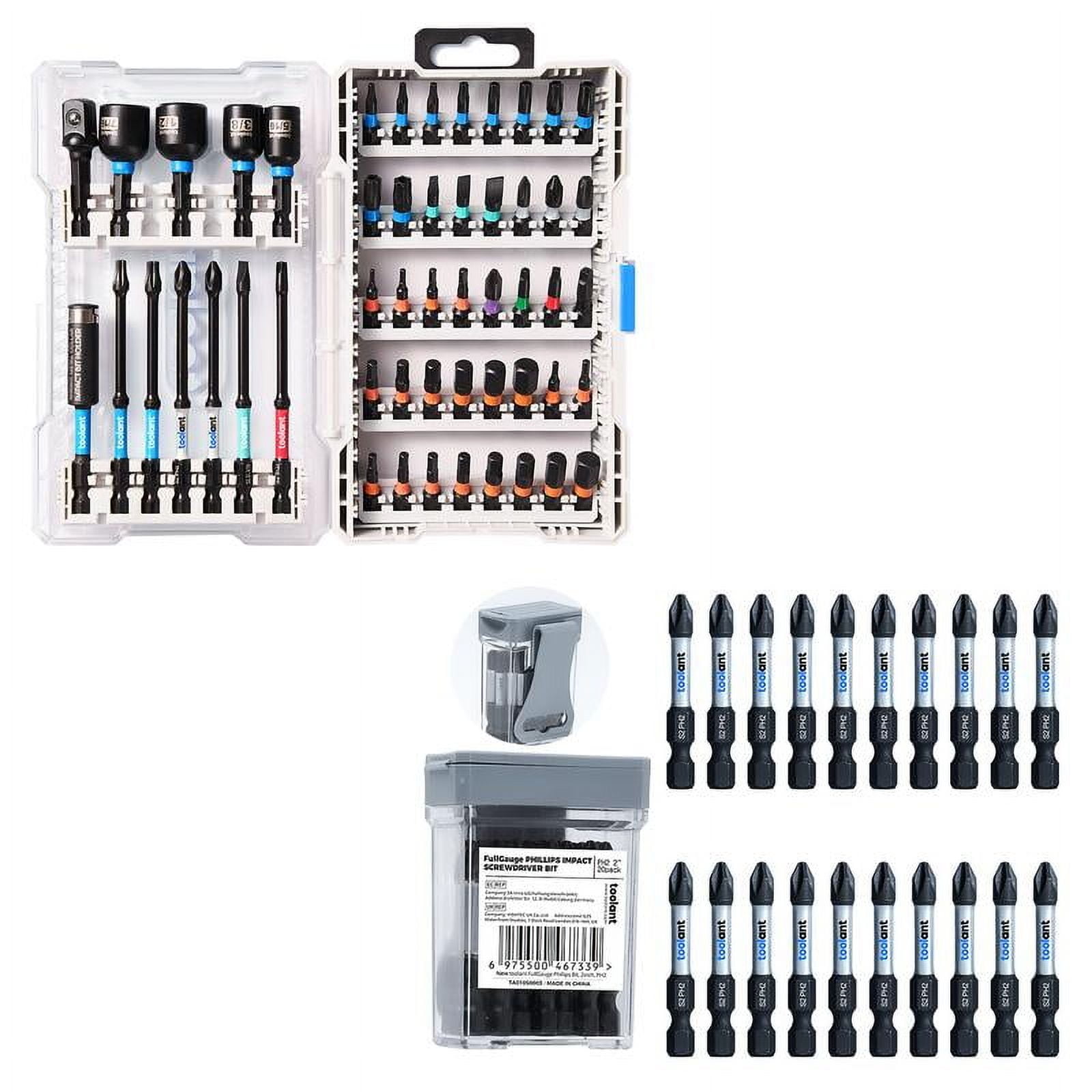 toolant Magnetic Nut Driver Bit Set for Impact Driver, Socket Set for DIYer, mechanical Hardware ...