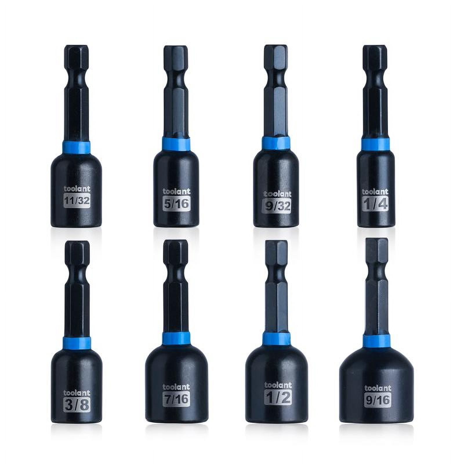 toolant Magnetic Nut Driver Bit Set for Impact Driver, Socket Set for ...