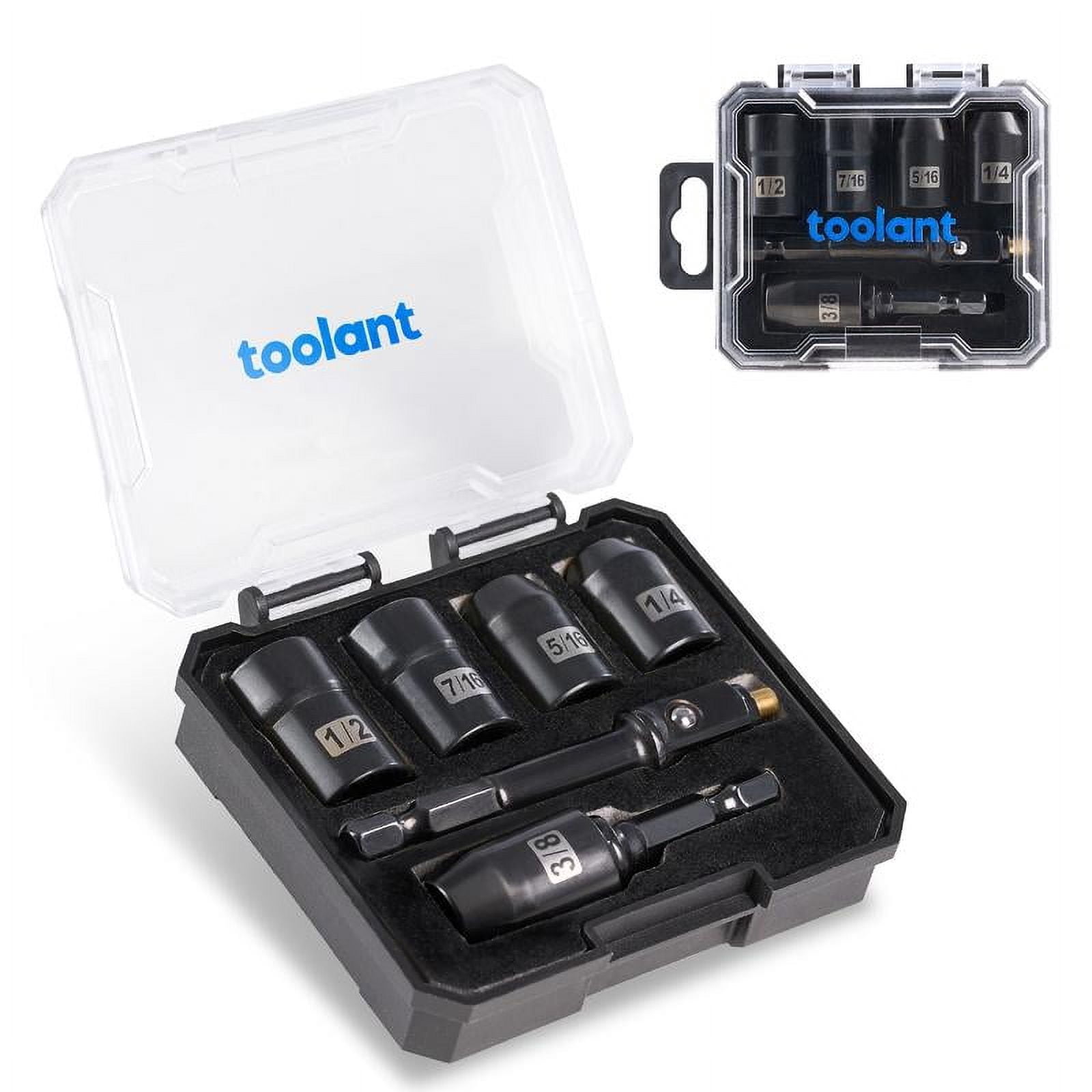 toolant Magnetic Nut Driver Bit Set for Impact Driver, Socket Set for ...