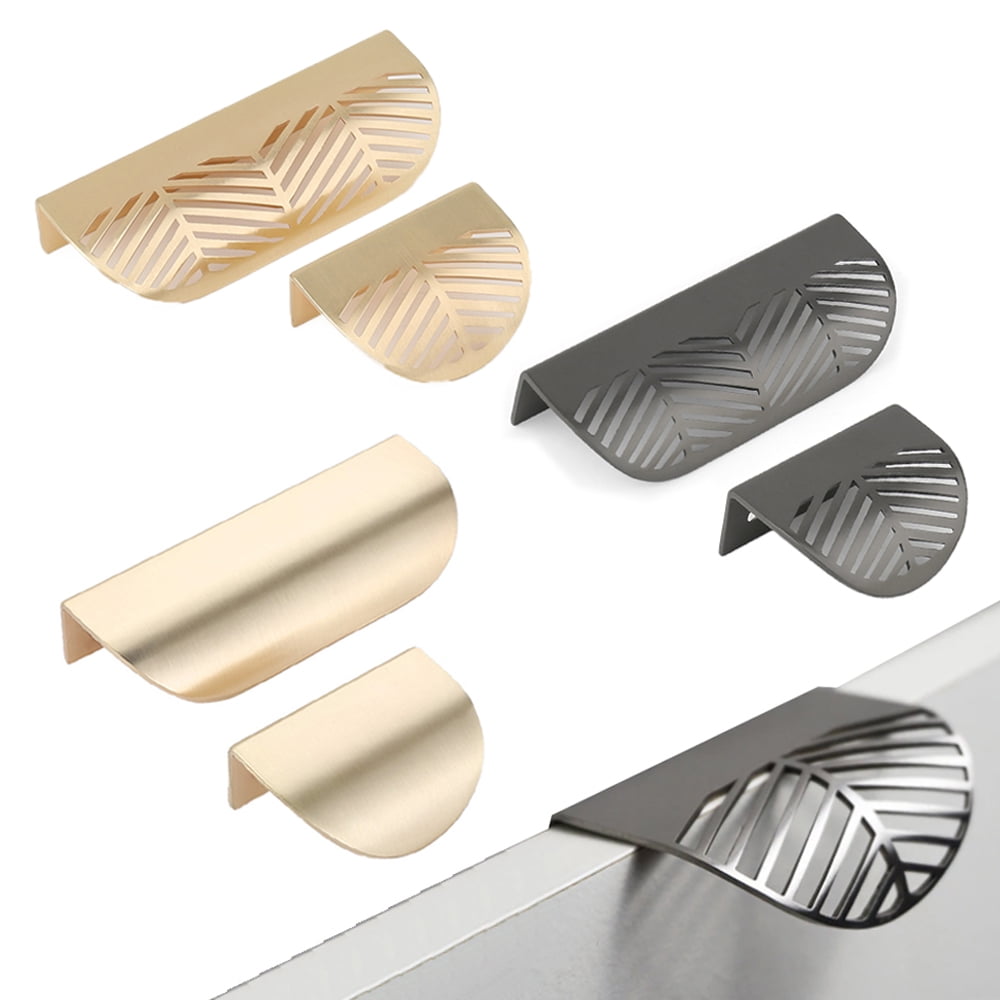 tooloflife 1/5/10Pcs Leaf Shaped Pull Handle Bathroom Cabinet Pulls ...