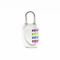 8-Digit Combination Padlock Push Button Locks for Locker Cabinet Silver ...