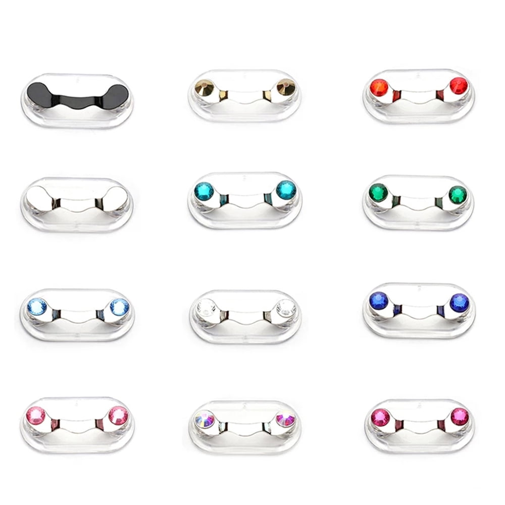 Tooloflife 4pcs Magnetic Eyeglass Holders Sunglasses Holder Glasses Holder Id Holder Badge
