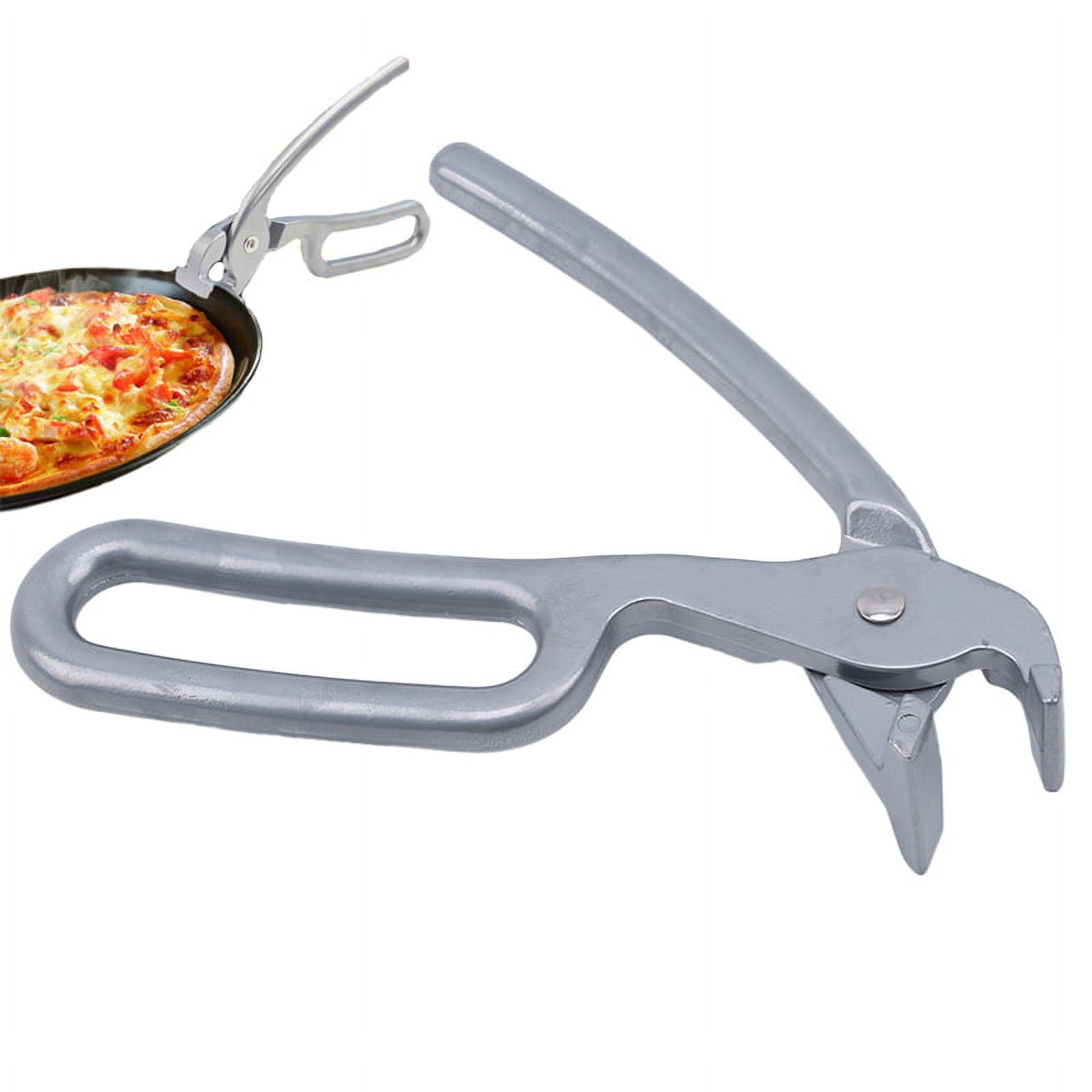 tooloflife Aluminum Tongs for Hot Pot BBQ Pizza Pan Microwave Oven ...