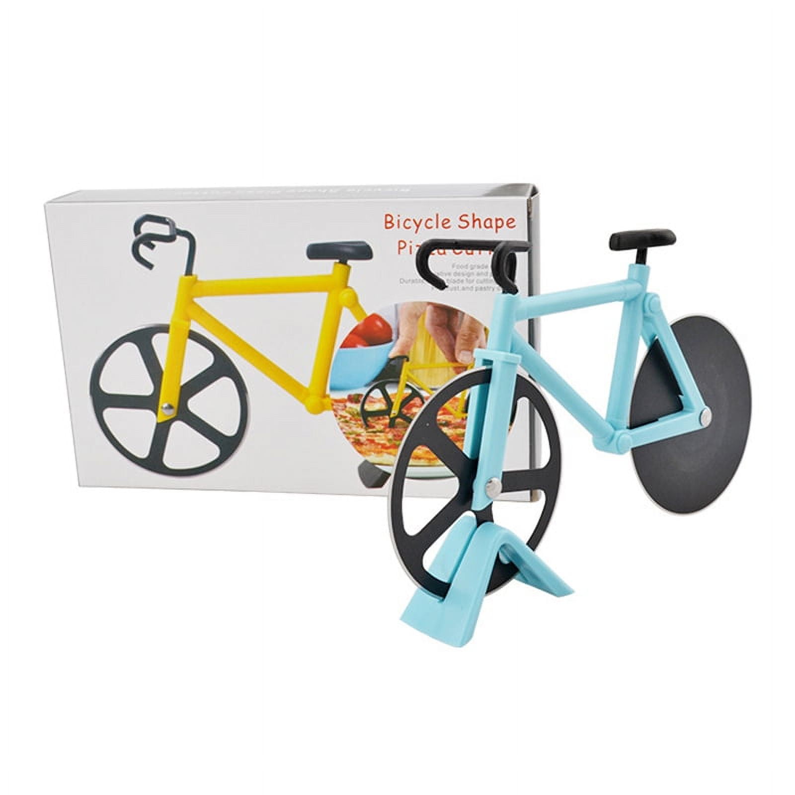 tooloflife Bicycle Pizza Cutter Wheel Bike Pizza Slicer Dual Cutting ...