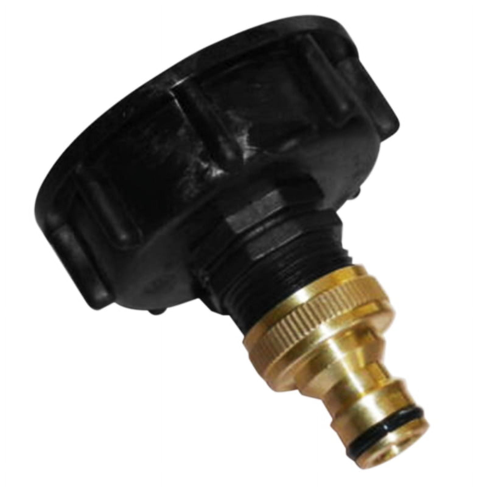 tooloflife IBC Adapter with Brass Bib Tap and Tap Connector Fits 1000l ...
