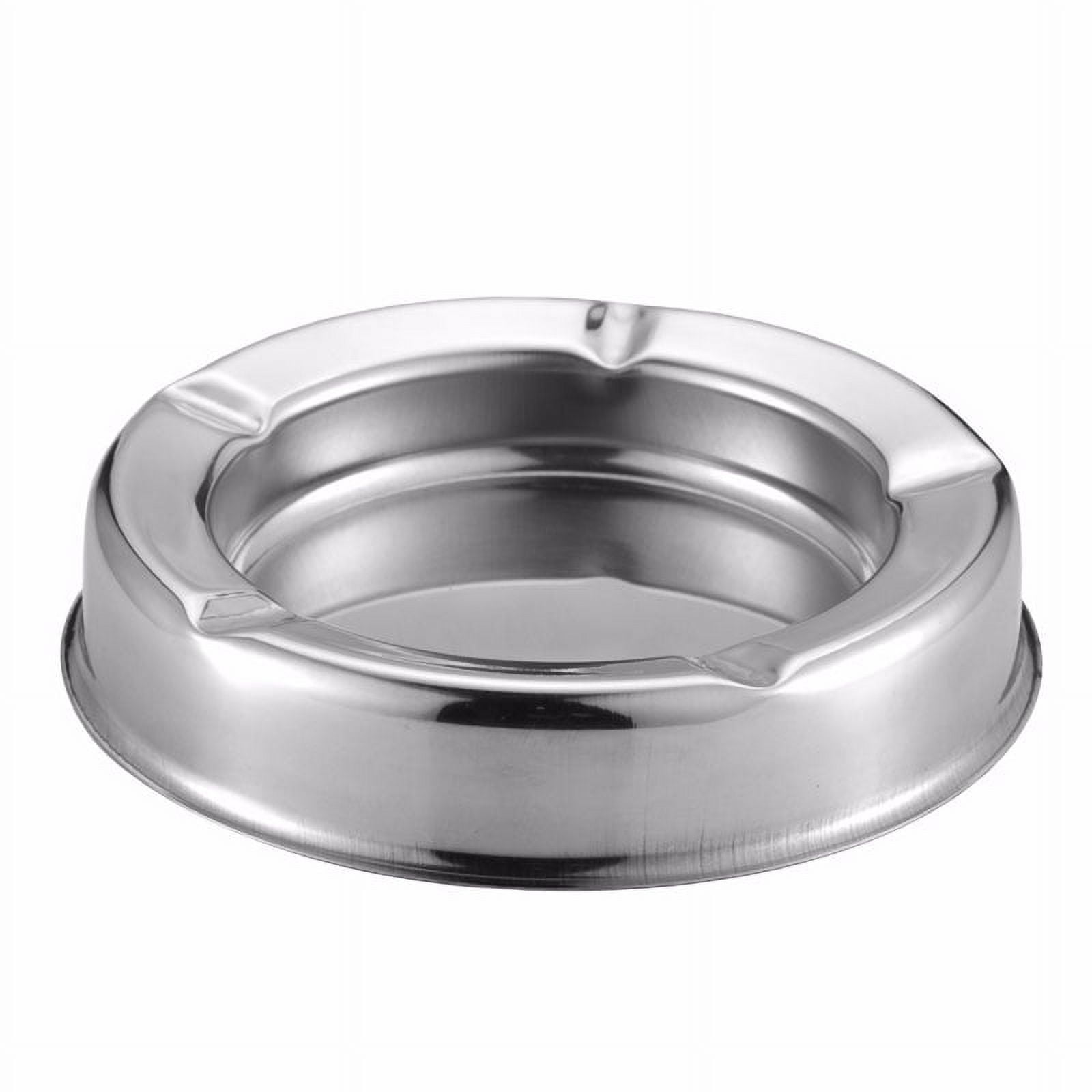 tooloflife Lidded Ashtray for Home Office Cafe Stainless Steel Silver ...